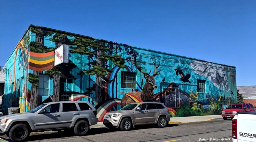 Magnificent Mural: A Photo a Week Challenge - Signs - bend branches