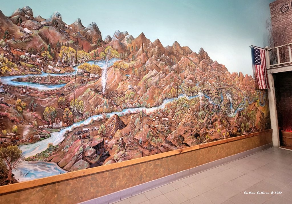 Oregon/California Trail mural: Monday Mural - bend branches