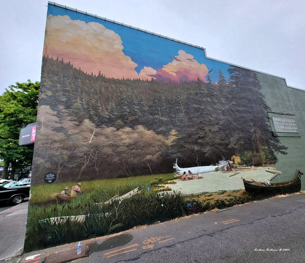 Before Edmonds Part 2: Monday Mural - bend branches